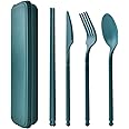 Amazon.com: Camping Utensil Set, 1Set Reusable Utensils Set with Case, Portable Travel Utensils ...