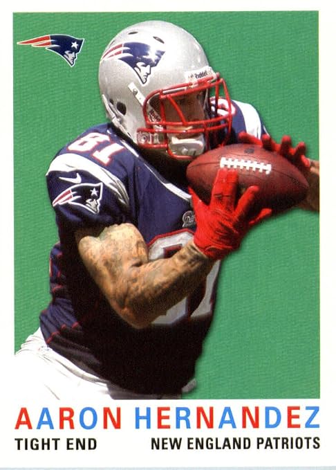 Amazon.com: 2013 Topps Archives NFL Football Card #184 Aaron Hernandez ...