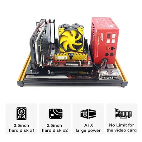 Mua Aluminum Bracket PC Case Test Bench Open Air Computer Case for ATX ...