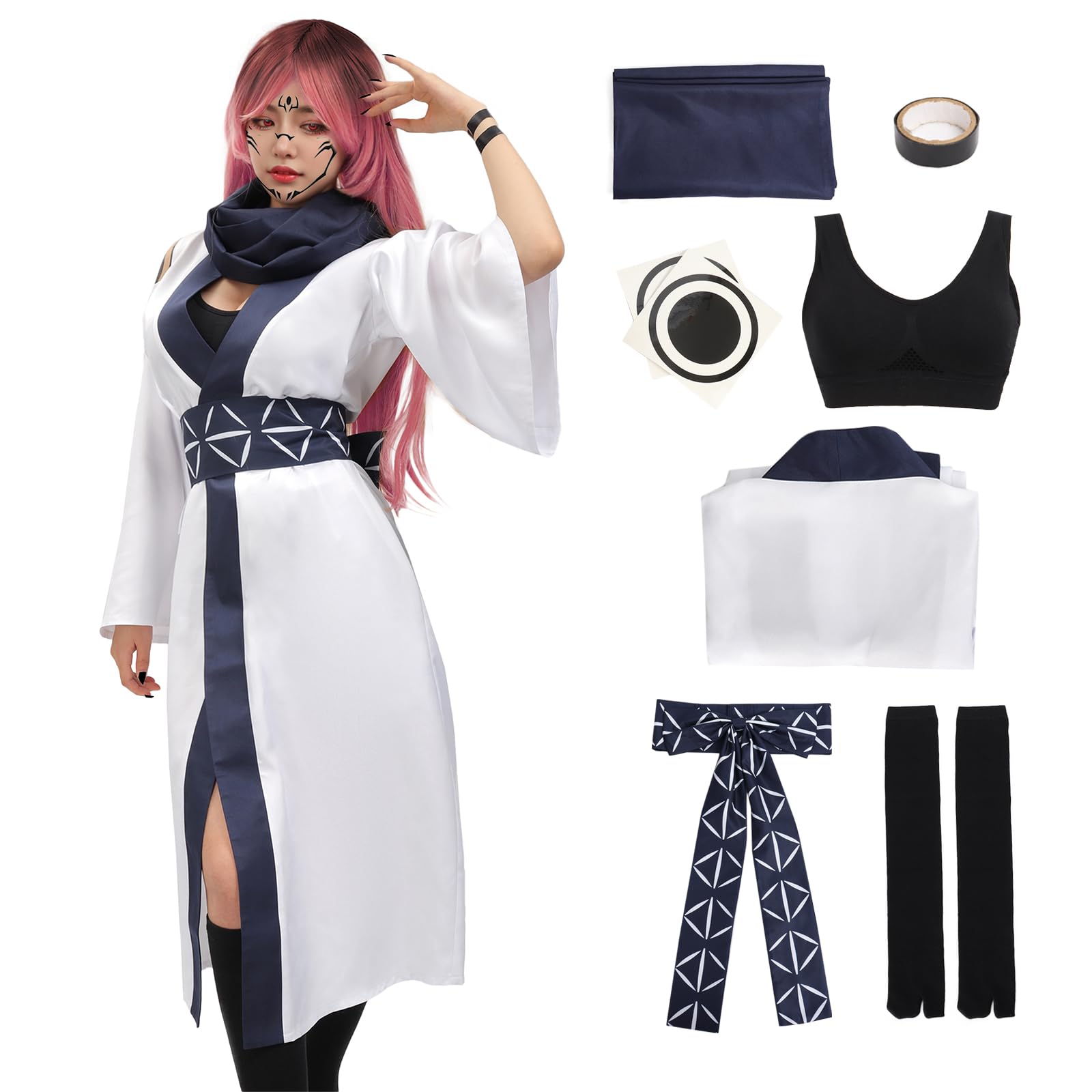 Mua C-ZOFEK Women Sukuna Cosplay US Size JJK Costume Kimono with ...