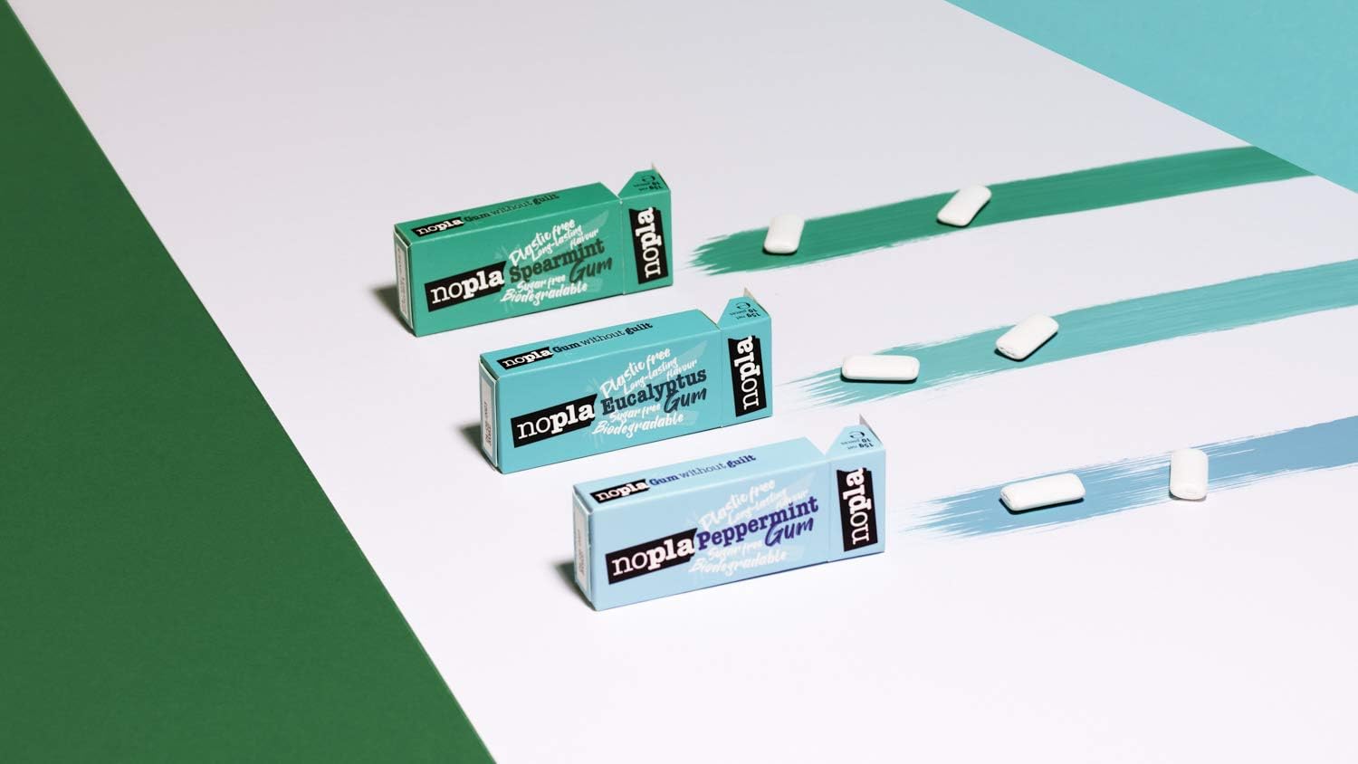 Nopla Plastic Free Natural Chewing Gum – Plant-based, Sugar free, Vegan ...