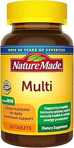 Amazon.com: Nature Made Multi Complete Tablets 130 ea (Pack of 4 ...