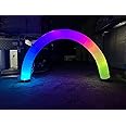 Amazon.com: Inflatable Color Changing Arch Blow up LED Lighting ...