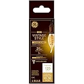 GE Vintage Style LED Light Bulb, 40 Watt, Amber Finish, G25 Globe Bulb (1 Pack) - Amazon.com