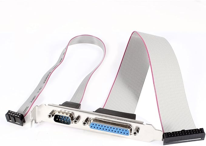 Amazon.com: uxcell DB25 DB9 Motherboard Parallel LPT Printer RS232 Comport Bracket Cable ...