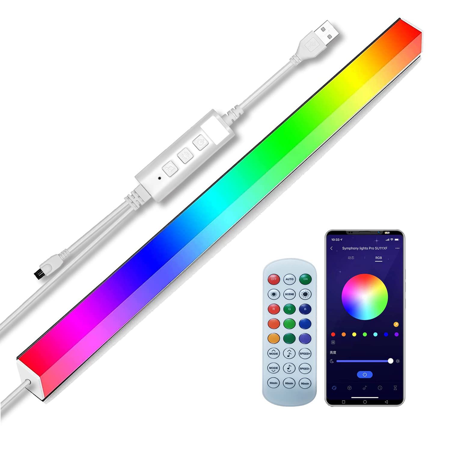 Mua UweSmart Smart RGB Light Bar for PC, Under Monitor Gaming Led Strip ...