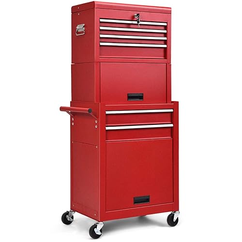 S AFSTAR 6-Drawer Rolling Tool Chest, High Capacity Tool Storage ...