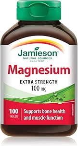 Jamieson Magnesium 100 mg: Amazon.ca: Health & Personal Care
