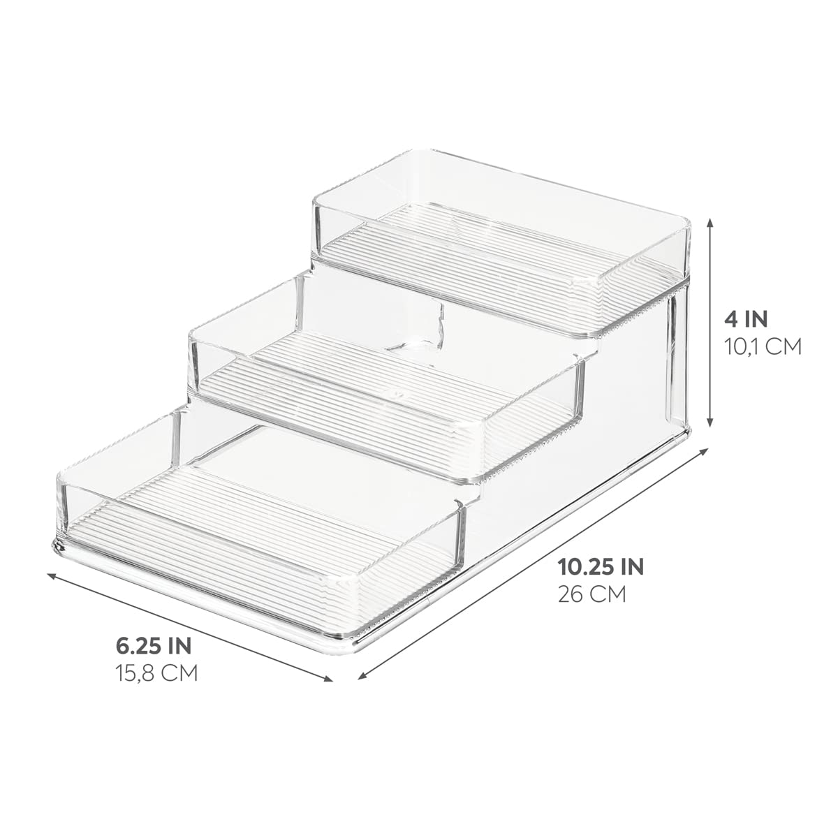 Mua iDesign Recycled Plastic 3-Tier Stadium Spice Rack Organizer for ...