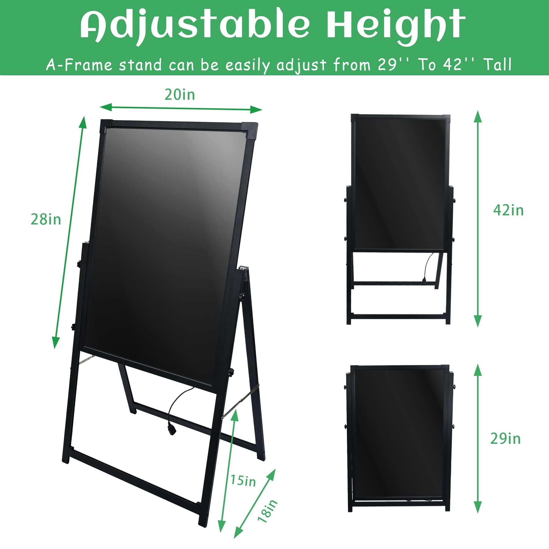 Mua Hosim 28” x 20" Standing A-Frame LED Message Writing Board ...