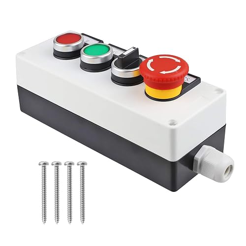Nxtop Red Green Momentary Switch, Red Mushroom Emergency Stop Latching ...