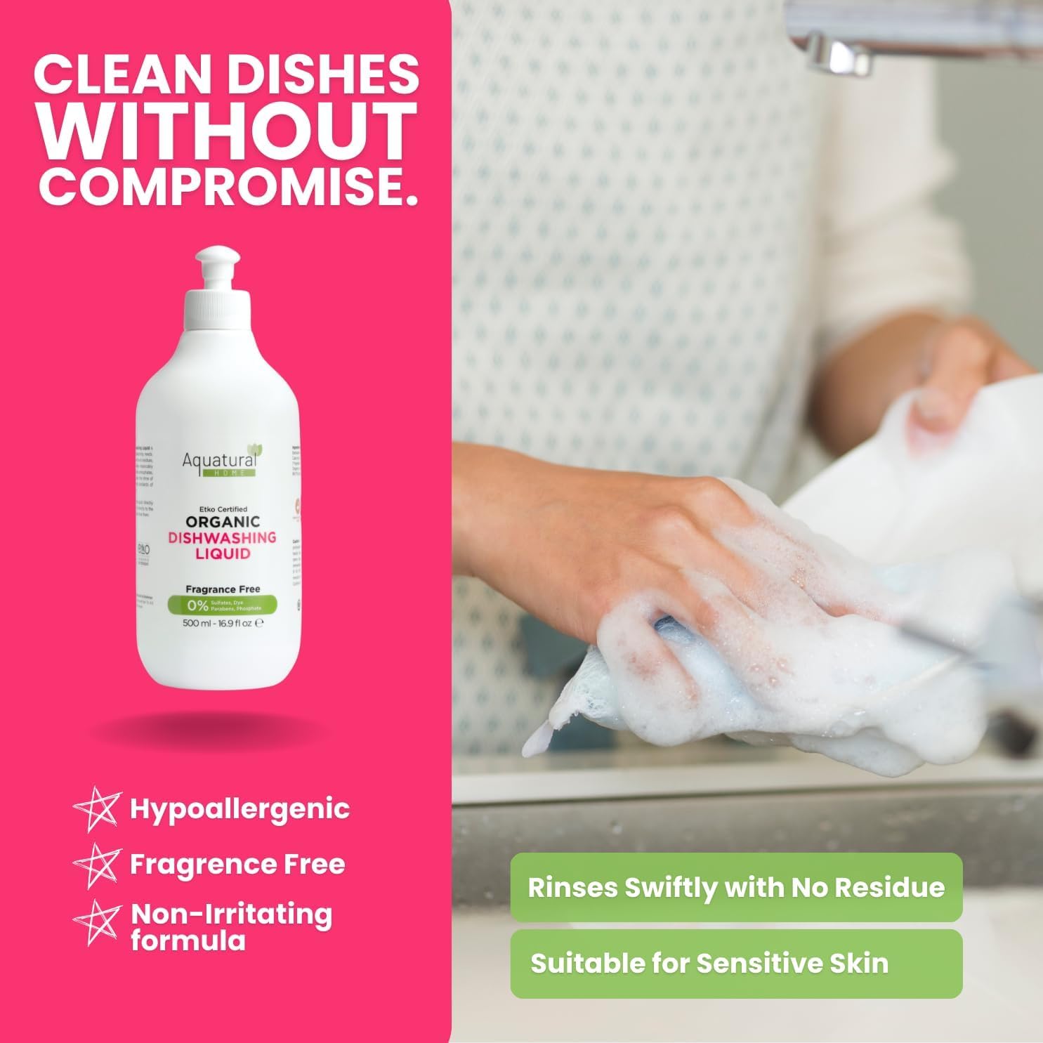 Mua Aquatural Organic Dishwashing Liquid - Natural Dish Washing Liquids ...