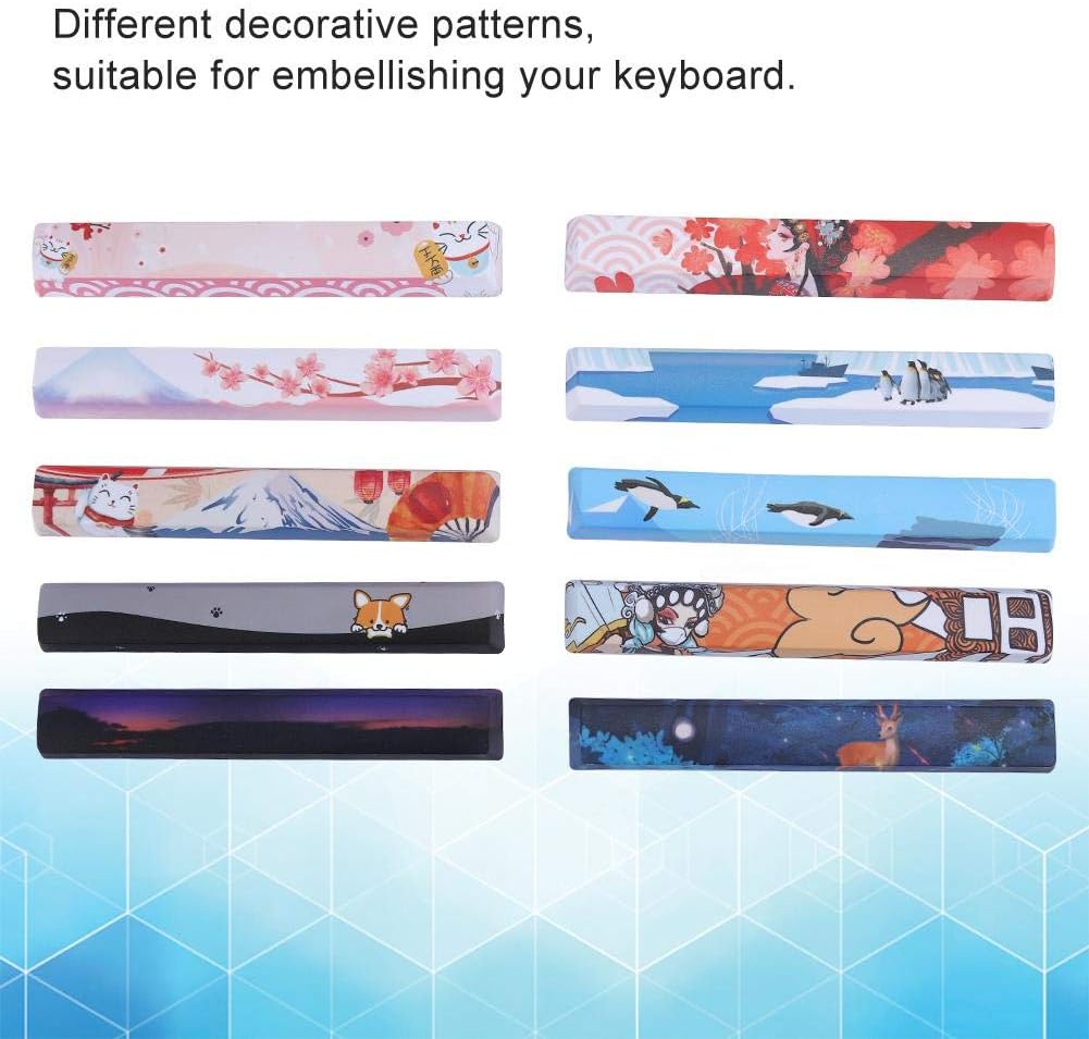 10 Pcs Space Keys, Spacer Key Caps for Mechanical Computer Keyboards ...