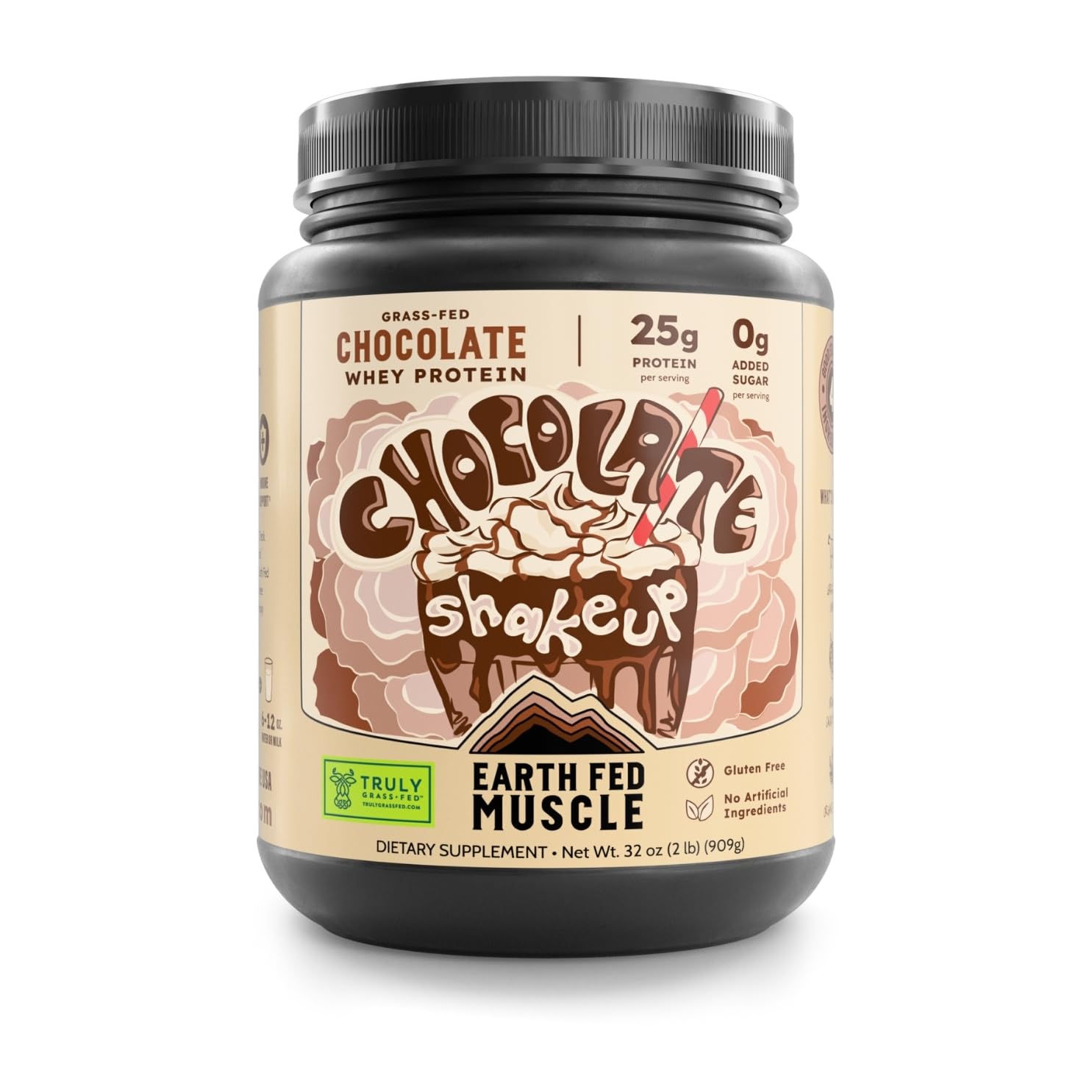 Earth Fed Muscle - Grass-Fed Whey Protein (Chocolate Shakeup) - SuppCo