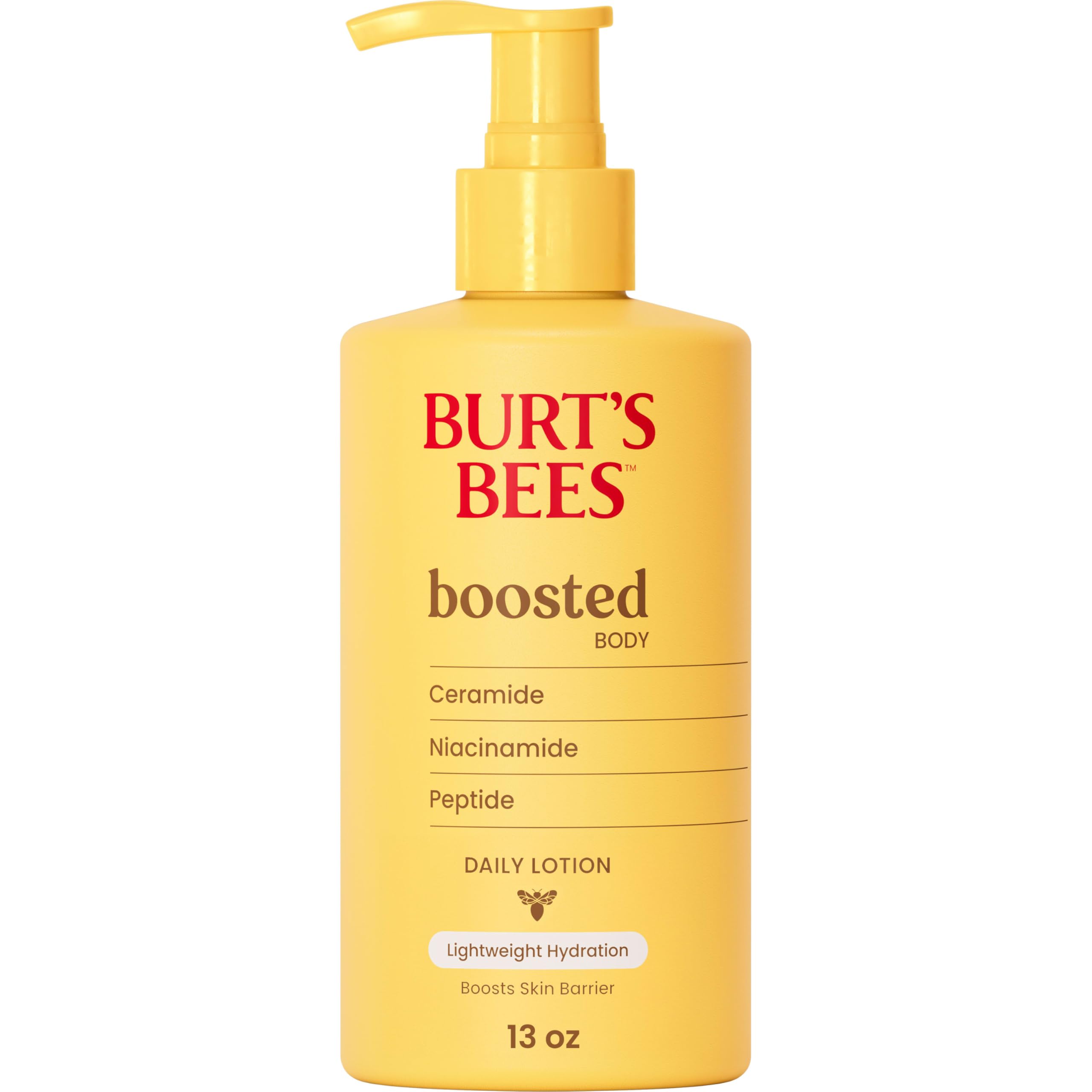 Burt's Bees Boosted Body Lotion, With a Ceramide, Niacinamide and ...