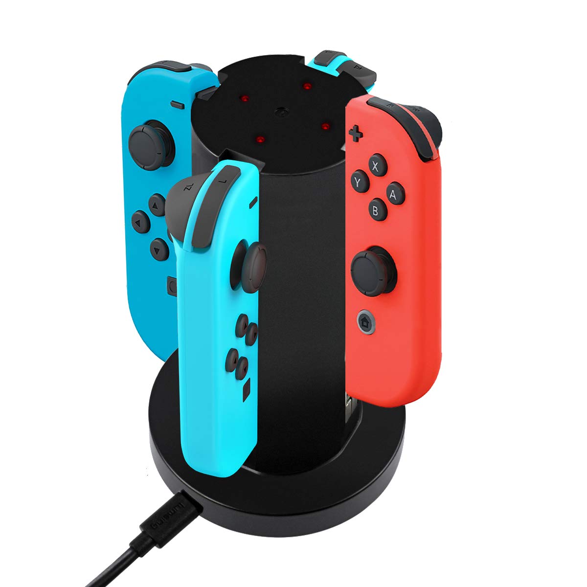 Amazon.com: Powtree 4 in 1 Joy Con Charging Dock for Nintendo Switch ...