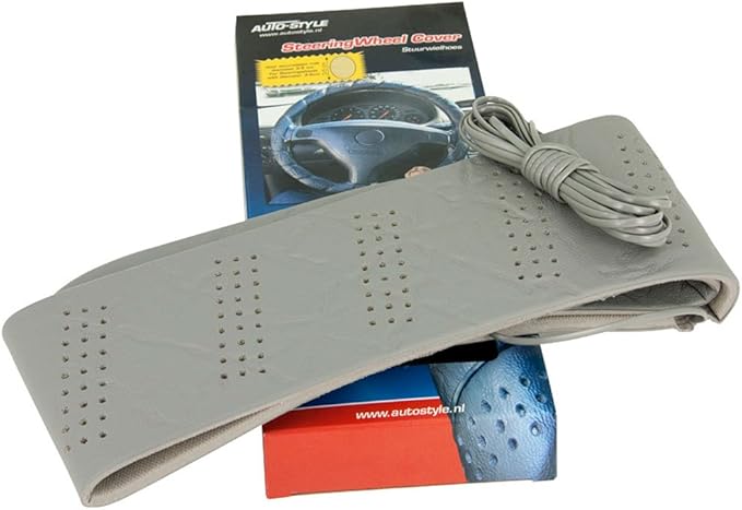 Steering Wheel Cover Classic Grey (Lace): Amazon.co.uk: Car & Motorbike