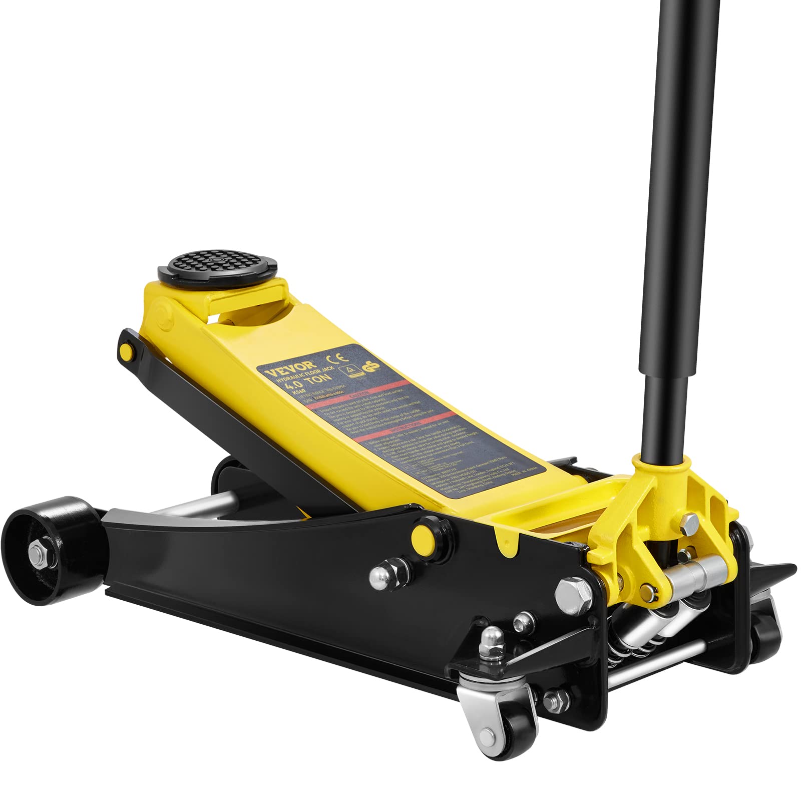 VEVOR 4 Ton Low Profile, Heavy-Duty Steel Racing Floor Jack with Dual ...