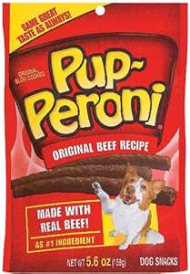 Amazon.com : Pupperoni Original Beef Flavor Dog Snack, 5.6 Ounce - 8 ...