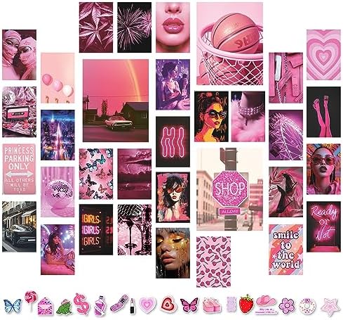97 Decor Y2k Room Decor Aesthetic - Pink Y2k Poster, 2000s Room Decor ...