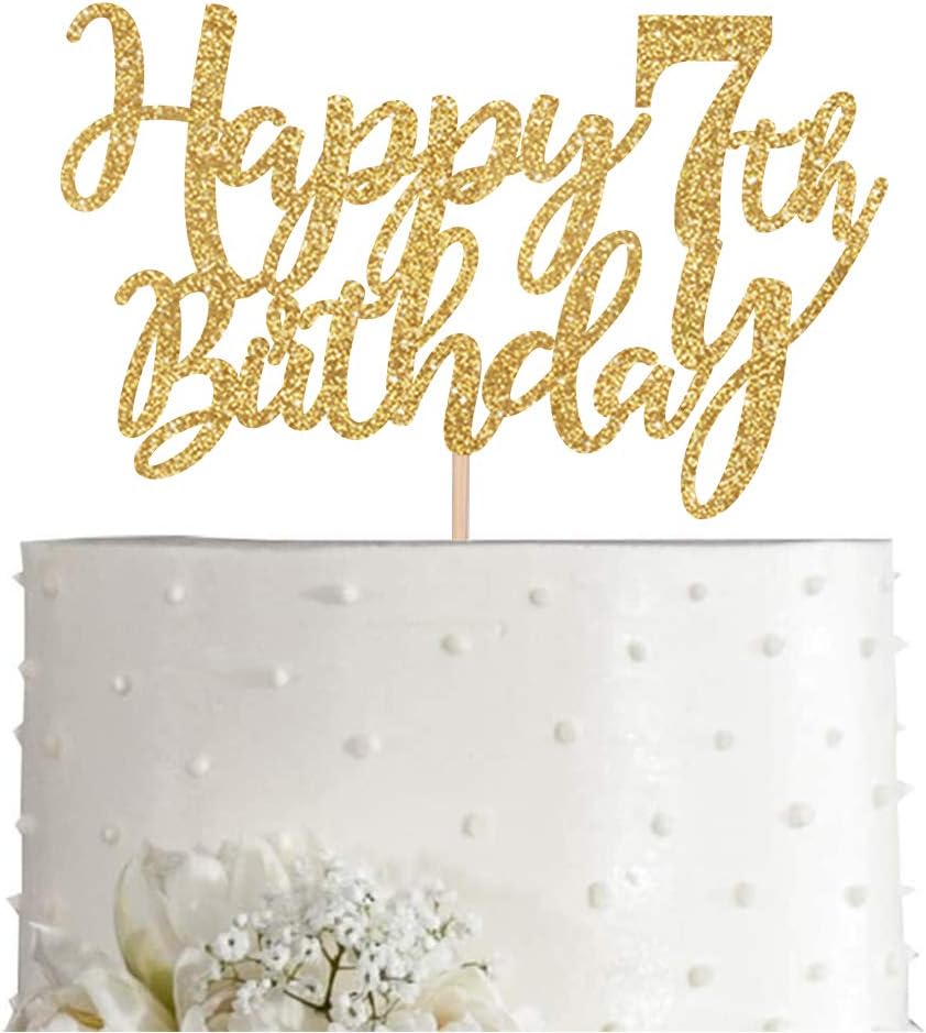 7th Birthday Party Decorations 7 Photo Prop Gold Kids 7th Party Foil 7th-birthday-party-decorations-7-photo-prop-gold-kids-7th-party-foil