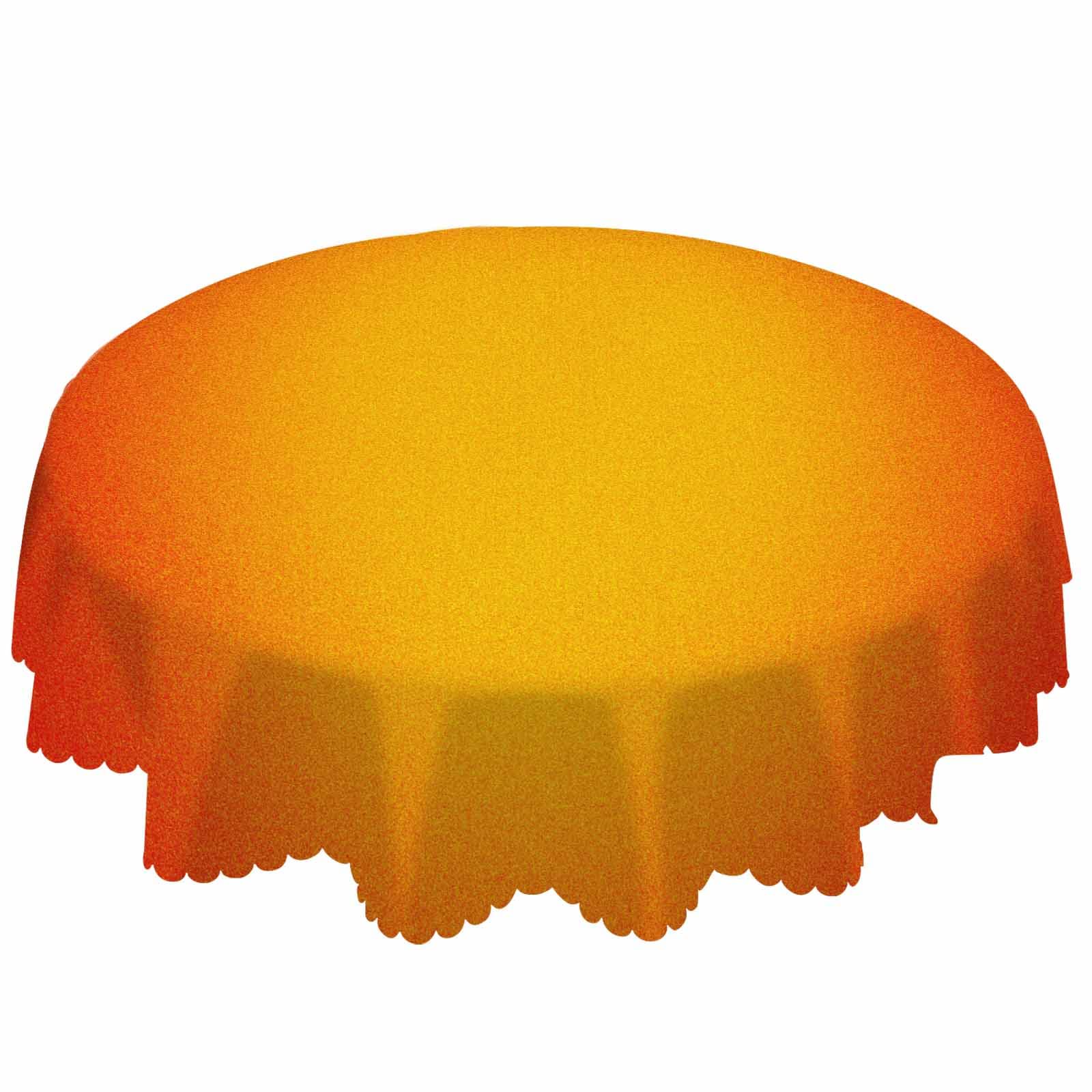 AOYEGO Orange Tablecloth Round Gradient Color Table Cloth 60 Inch Warm ...