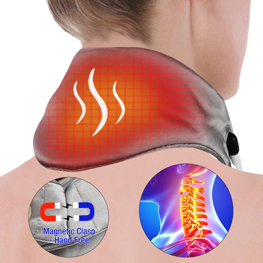 Neck Heating Pad, Arris Heated Neck Wrap with Adjustable Time and ...