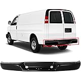 Amazon.com: MBI AUTO - Primered, Steel Rear Bumper Assembly Compatible ...