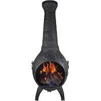 Amazon.com : The Blue Rooster Dragonfly Cast Aluminum Chiminea in ...