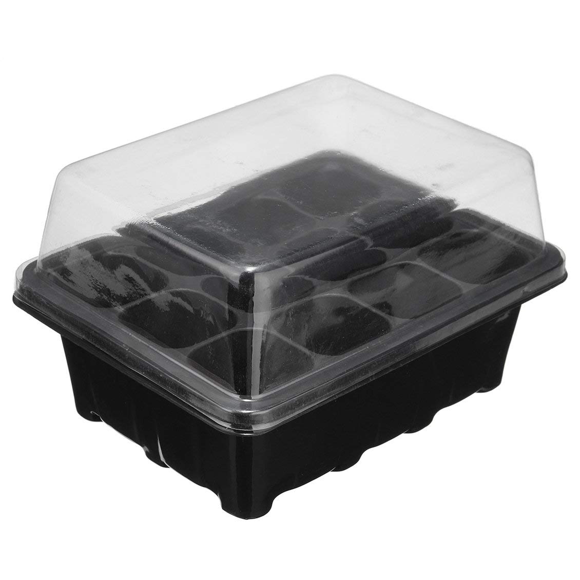 Fghdf 12 Cell Plug Propagation Box Kit Dome Tray Inserts | Desertcart ...
