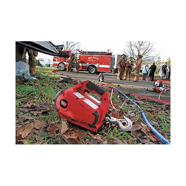 WARN 885030 PullzAll Cordless 24V DC Portable Electric Winch with Steel ...