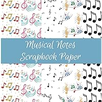 Amazon.com: Musical Notes Scrapbook Paper: Music Themed Craft Paper Pad ...