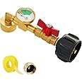 Amazon.com : UJW Propane Refill Adapter with Valve and Gauge,Fill 1 lb Bottles from 20 lb Tank ...