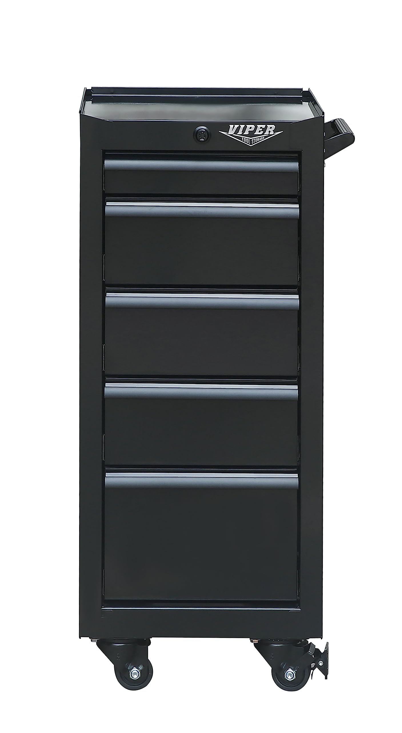 Viper Tool Storage 16-Inch 5-Drawer Rolling Steel Cart, Black for sale ...