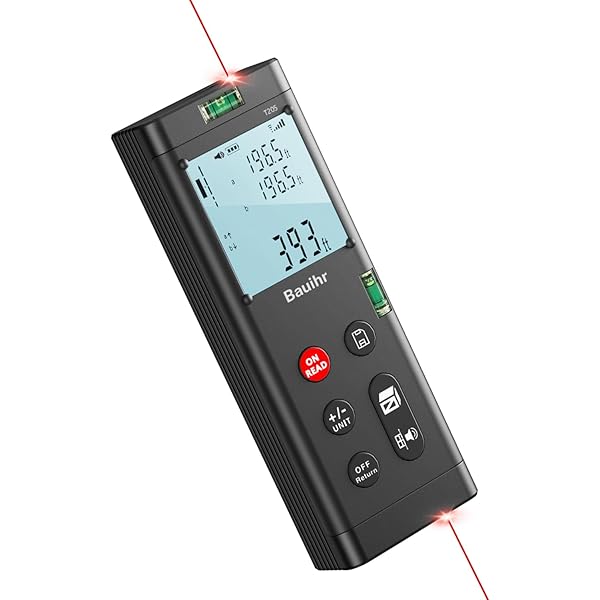 WELLRAY Dual Laser Measuring Tool Aluminum Shell Bi-Directional 400 Ft ...