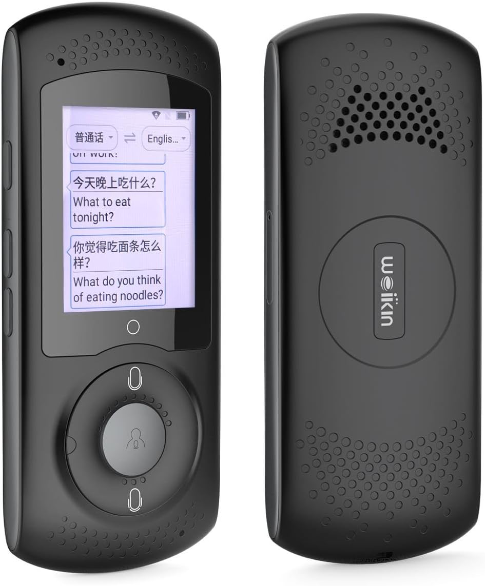 Weikin Portable Language Translator Device 2.0inch Touch Screen Smart ...