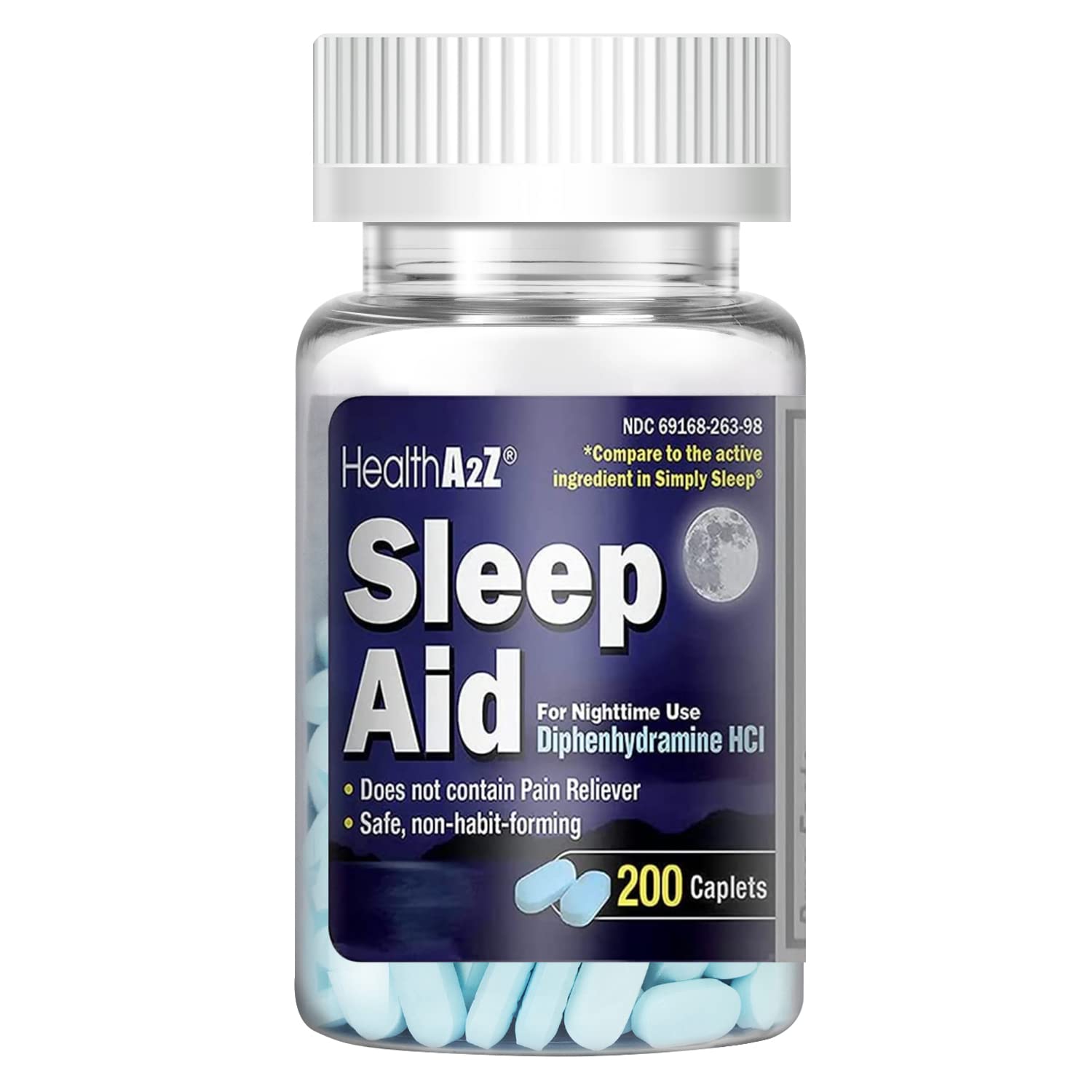 Mua HealthA2Z Sleep Aid 200 Caplets | Diphenhydramine HCl 25mg ...