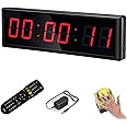 Amazon.com: BTBSIGN 2.3inch Digital Countdown Wall Clock Large Stopwatch with Remote and Switch ...