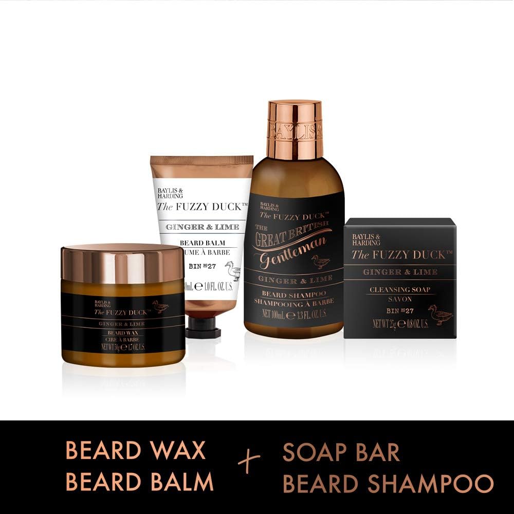 Baylis & Harding The Fuzzy Duck Men’s Ginger & Lime Beard Tin Giftset ...