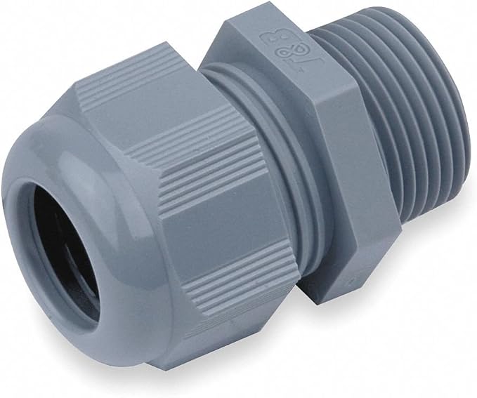 Thomas & Betts Liquid Tight Connector, 3/4 in, Cord, Gray - Conduit ...