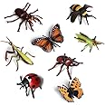 Amazon.com: Odowalker 8 pcs Lifelike Assorted Plastic Insects Bugs ...