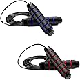 XMIAO Jump Rope, 2 Pack Skipping Rope with Ball Bearings Tangle-Free ...