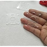 Amazon.com: Clear Acrylic Bobbin Drops for Embroidery Floss ...