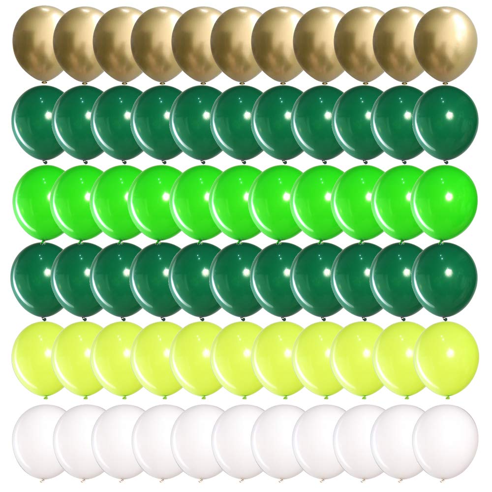 Buy Mayen 60 Pcs 12 Inch Green Gold White Balloons Set Metallic Gold buy-mayen-60-pcs-12-inch-green-gold-white-balloons-set-metallic-gold