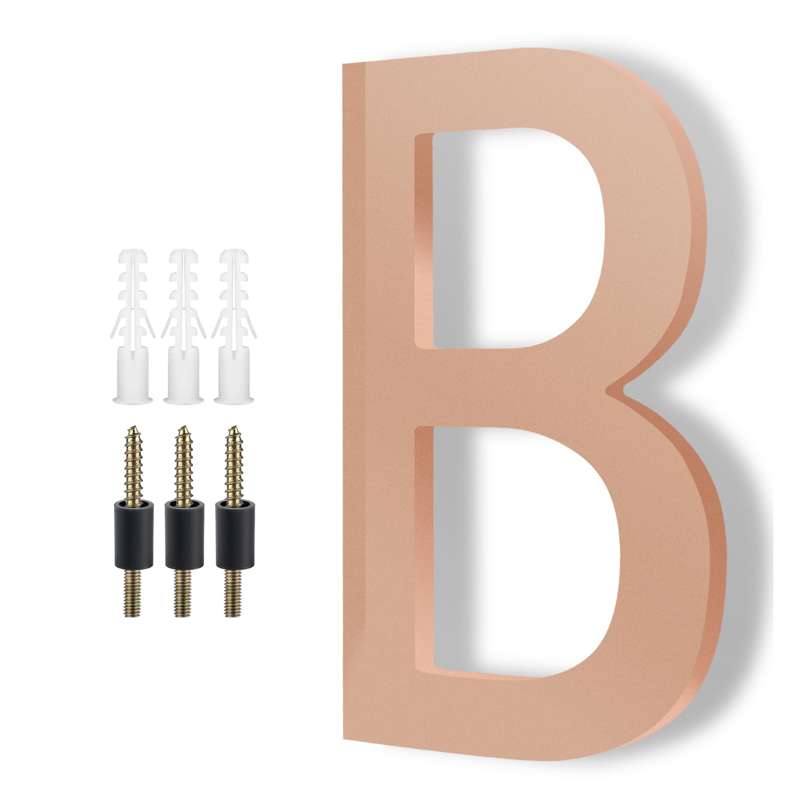 Modern House Letters for Outside - DEWEL Floating Large 8 Inch Brass ...