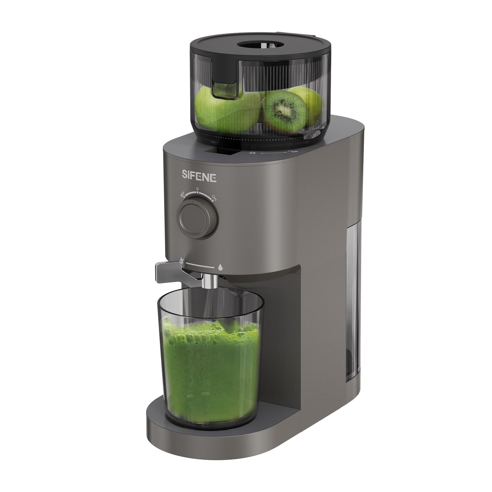 Cold Press Juicer, SiFENE Slow Masticating Machines with 5.2" Extra ...