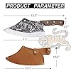 ZENG JIA DAO Japanese Knives, Viking Forged Boning Meat Cleaver Knives ...