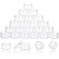 Amazon.com: 5 Gram Sample Containers with Lids, 25 Count 5ML Clear ...