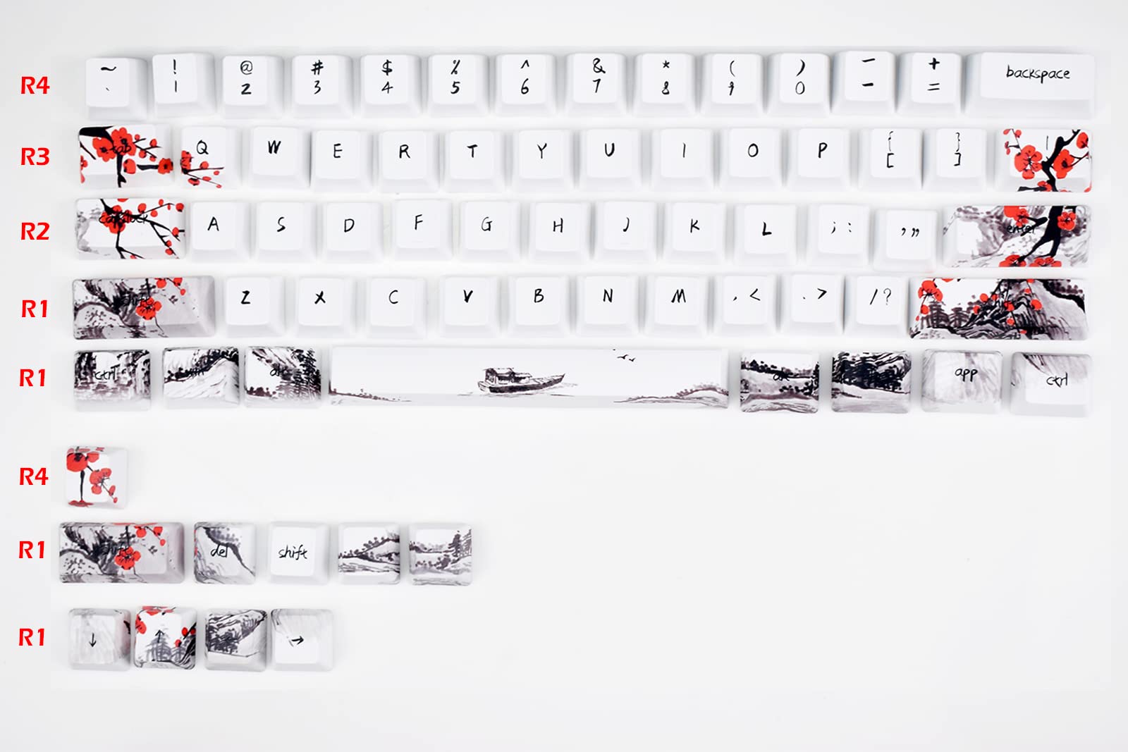 Mua MOLGRIA Keycaps 71 Set for Gaming Mechanical Keyboard, Custom PBT ...