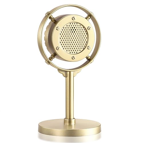 Facmogu Retro Style Condenser Microphone Props, Fake Plastic Classic ...